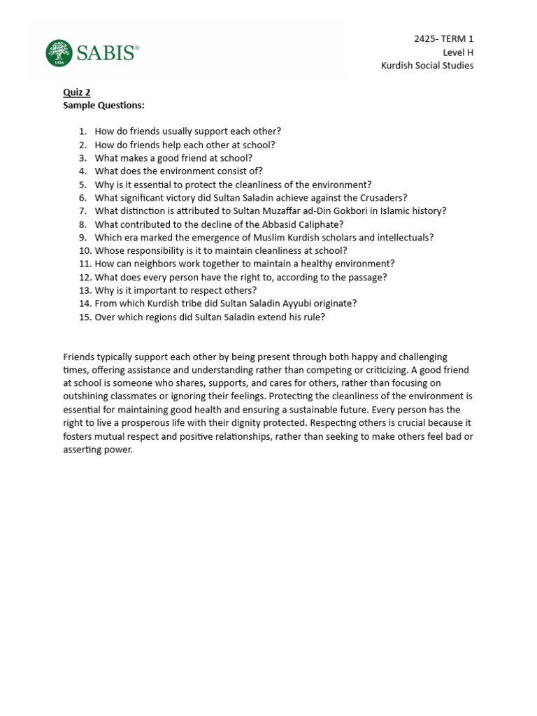 2425-KSSH-102 Revision Sheet | PDF