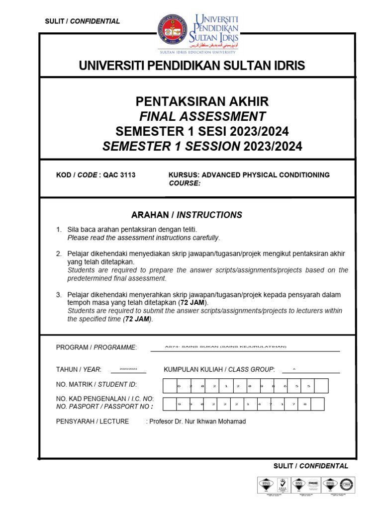 QAC 3113 A31 FINAL 11Decc2023V2 2 | PDF | Strength Training | Behavior Modification