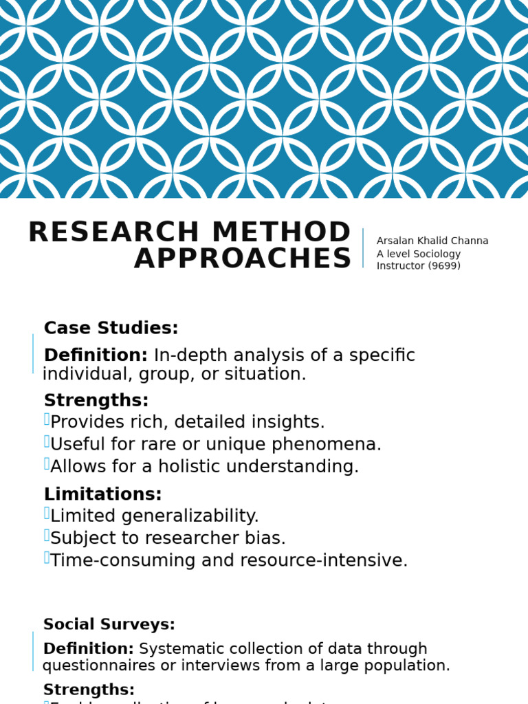 6 Research Method approaches | PDF | Methodology | Science