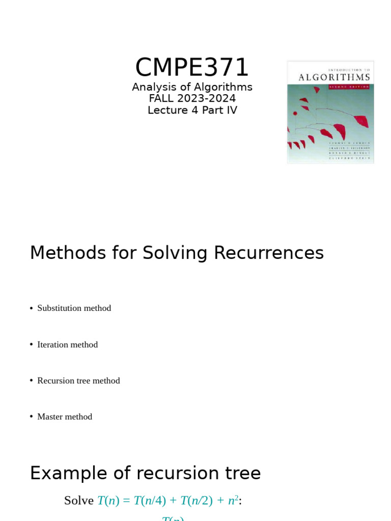 CMPE371 Lecture - 4 - 2324 - FALL - PART IV | PDF | Theoretical Computer Science | Computer Science
