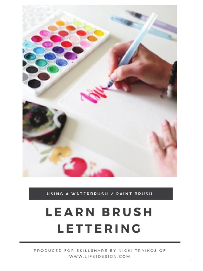 Brush Lettering Student Guide-1 | PDF