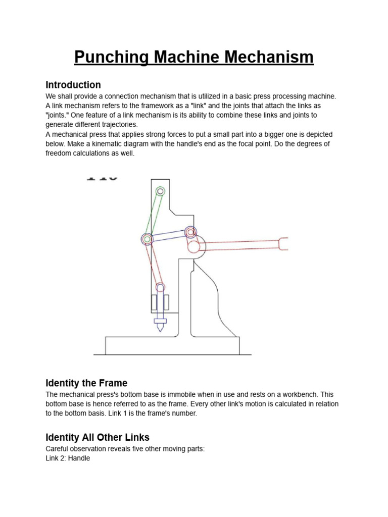 Punching mechanism | PDF