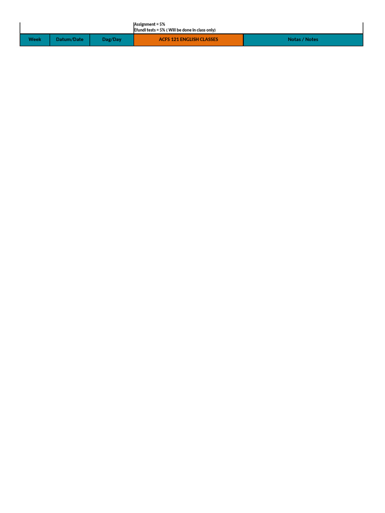 2024 ACFS 121 Work Program | PDF