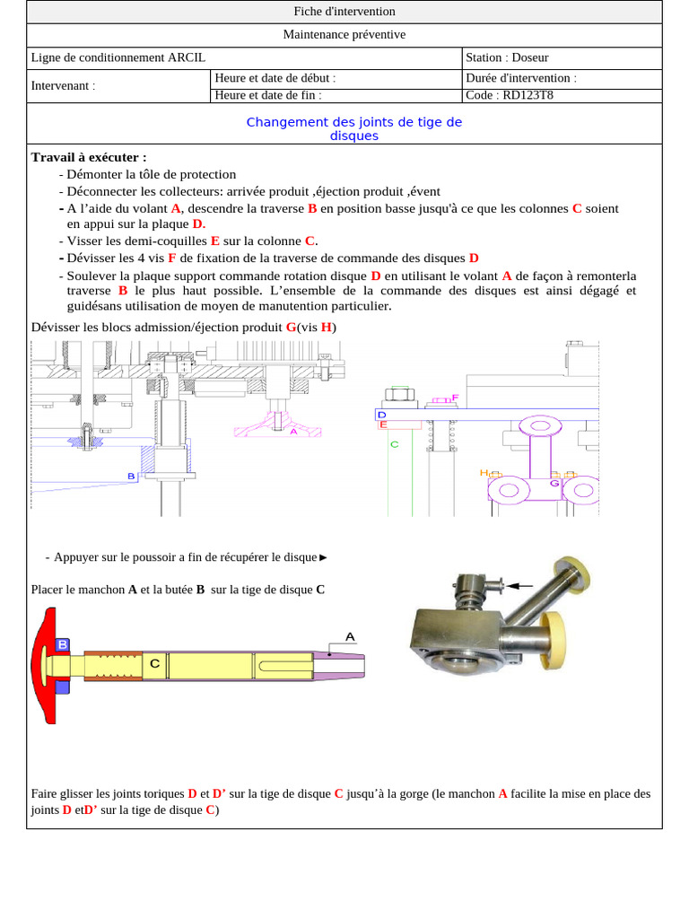 Maintenance préventive doseur ARCIL | PDF | Technologie et ingénierie