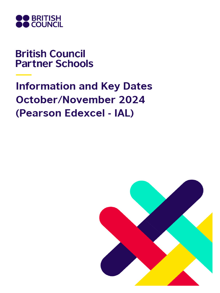 Edexcel Information and Key Dates For October November 2024 | PDF ...