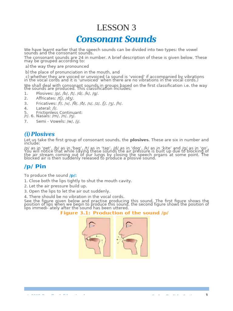 SpokenEnglish Sec1 Lesson3 | PDF | English Language | Phonetics