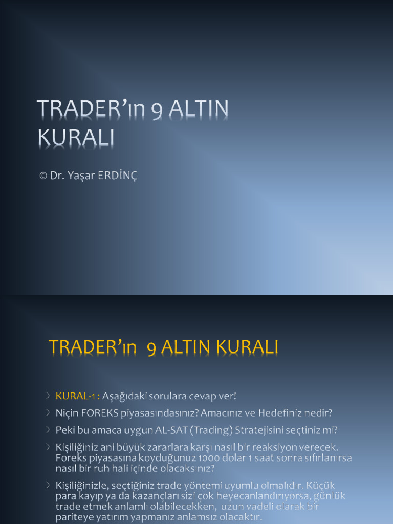 Ders001 GTA001 9 Altin Kural | PDF