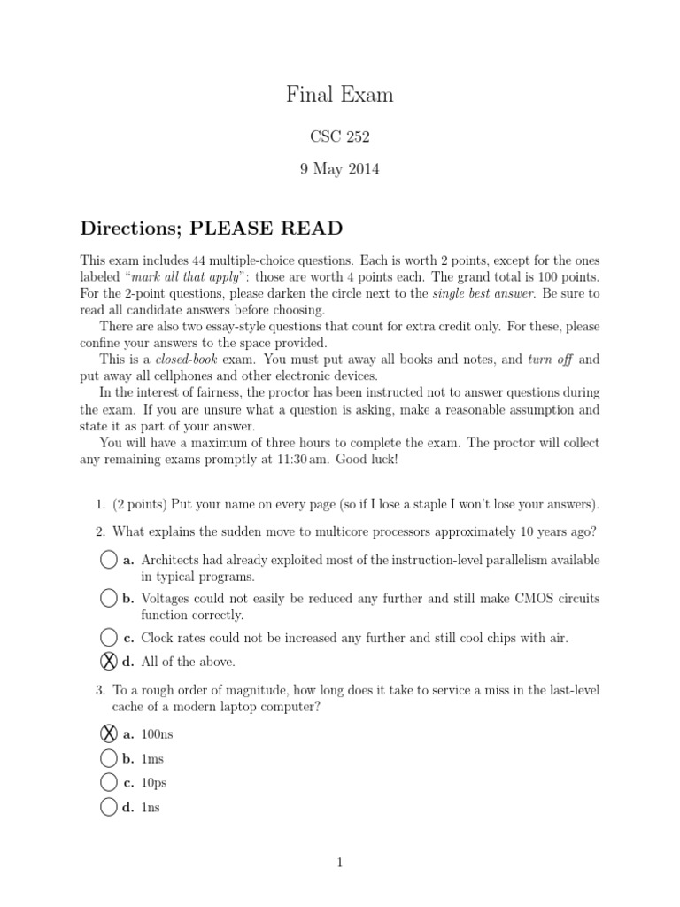 final_2014 | PDF | Cpu Cache | Process (Computing)