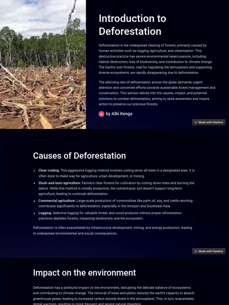 Gamma | PDF | Deforestation | Logging