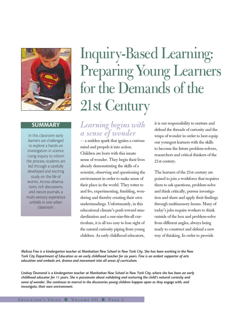 Inquiry Based Learning - Worm Study | PDF | Inquiry Based Learning | Learning