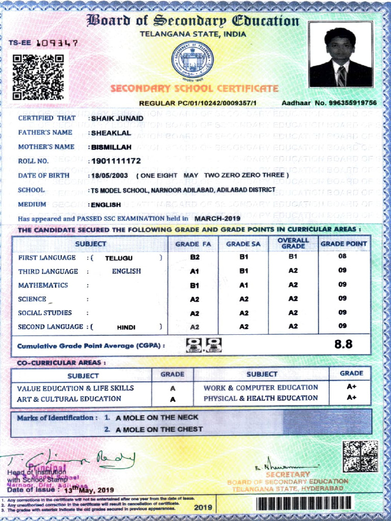 Board of Setondarp Education: Bnoope Hmay, 2019 | PDF | Educational ...