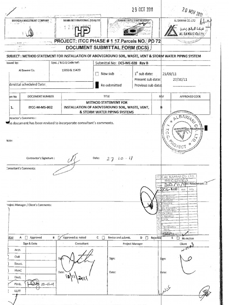 ITCC-M-MS-002 Rev.B - Installation of Aboveground Soil, Waste | PDF
