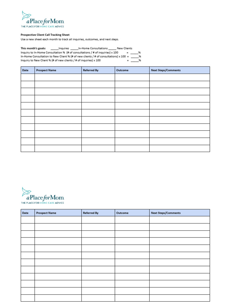 Inquiry Tracking Form | PDF | Career & Growth