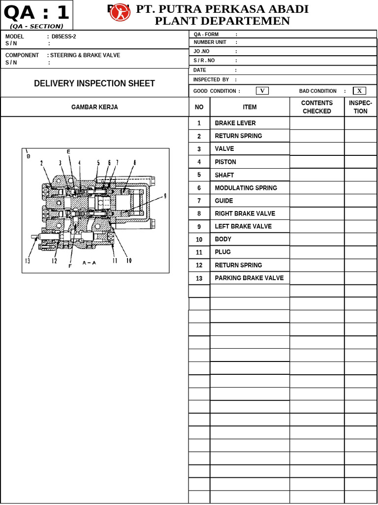 Ppa Qa1 D85ess-2 ST Brake Valve | PDF | Vehicle Technology | Vehicles