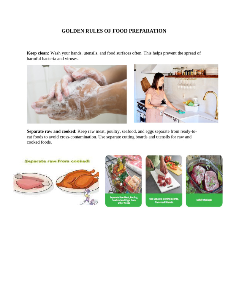 Essential Food Safety Guidelines | PDF