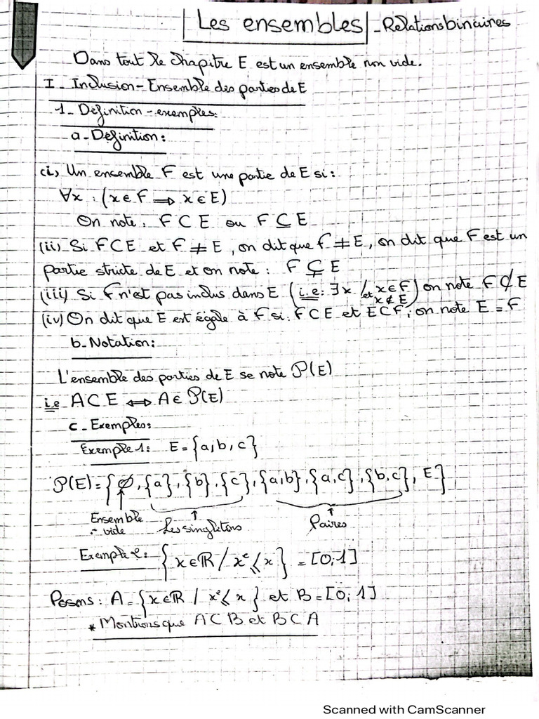 Les Ensembles Et Les Applications Sup Mpsi | PDF