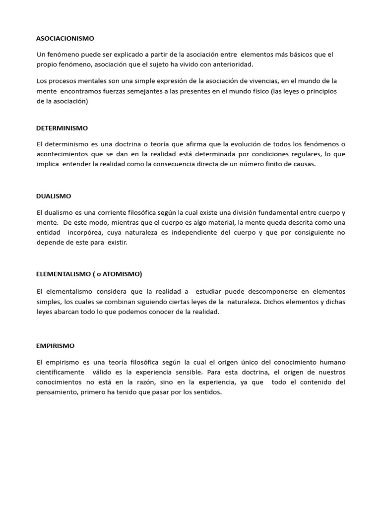 TODOS LOS ISMOS Historia | PDF | Realidad | Mente