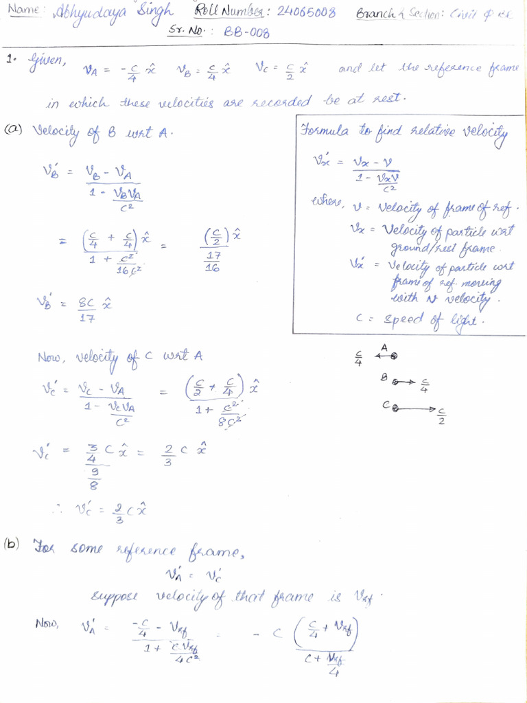 Phy101 Assgn3 Iitbhu | PDF