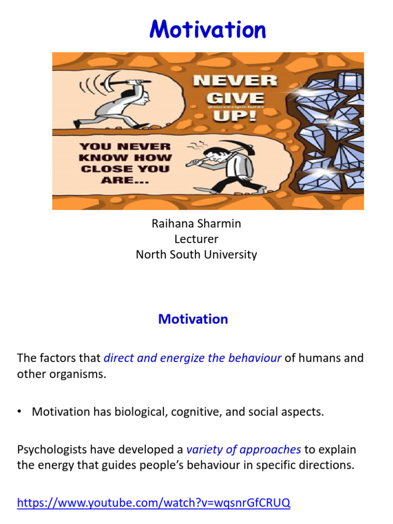 Unit 7 Motivation | PDF | Motivational | Motivation