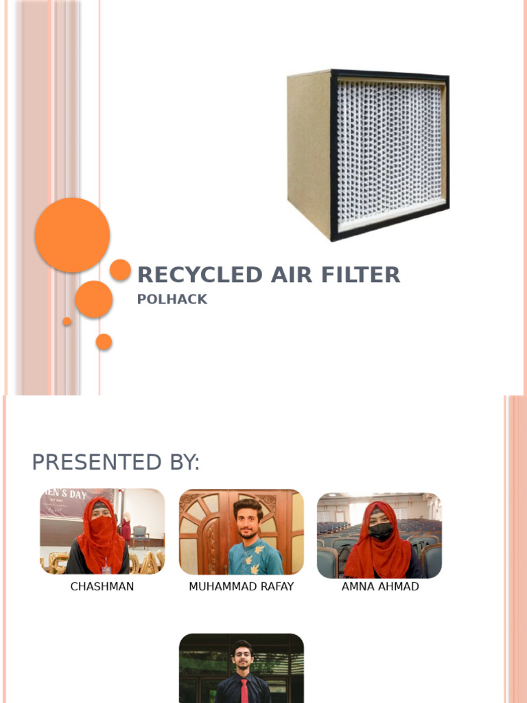 Recycle Air Filter (1) - 1 | PDF | Recycling | Energy Conservation