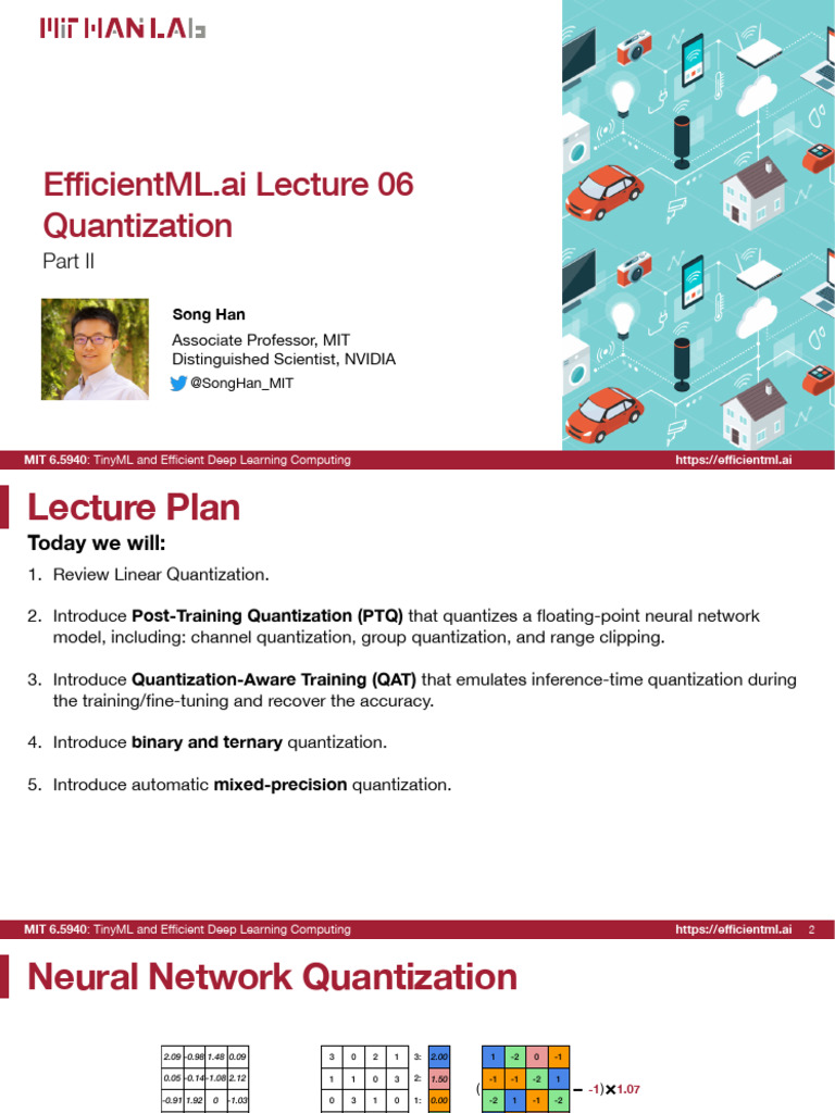Lec06 Quantization II | PDF | Deep Learning | Integer (Computer Science)