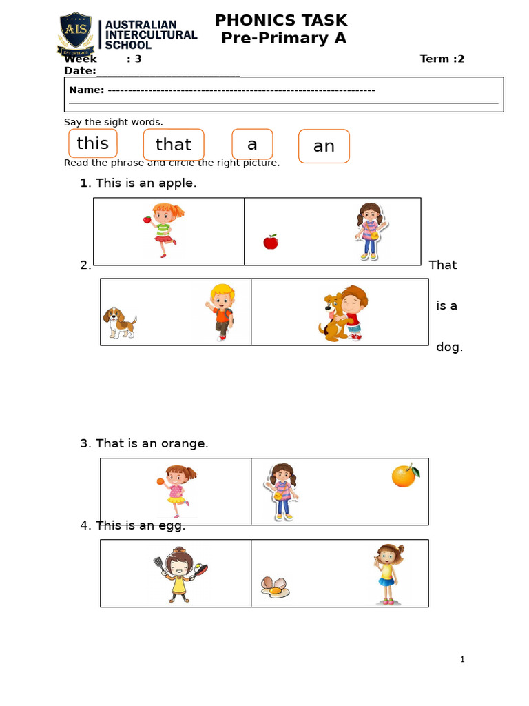 Phonics CT Week 3-Term 2 | PDF | Language Mechanics | Languages