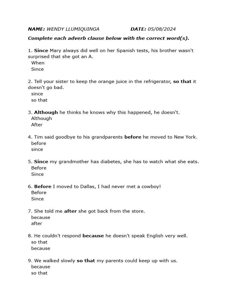 Adverbial Clause WCLLL 05-08-2024pdf | PDF