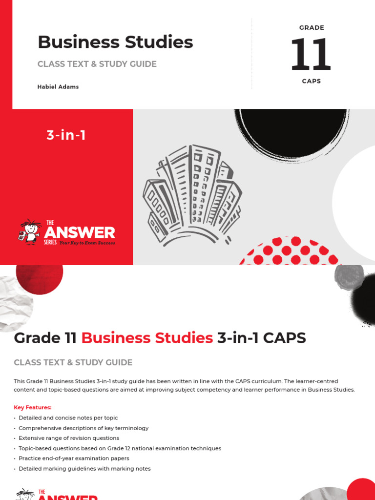 GR 11 Bus ST 3in1 Extracts - Mar 2024 | PDF | Trade Union | Dividend