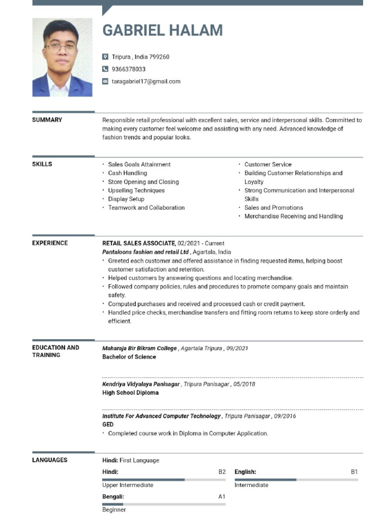 Gabriel Resume 1 | PDF