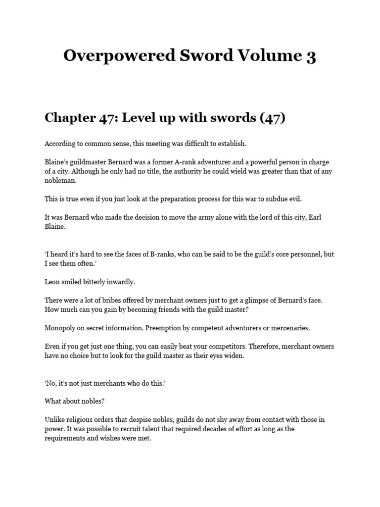 Overpowered Sword Volume 3 | PDF | Moon | Saint