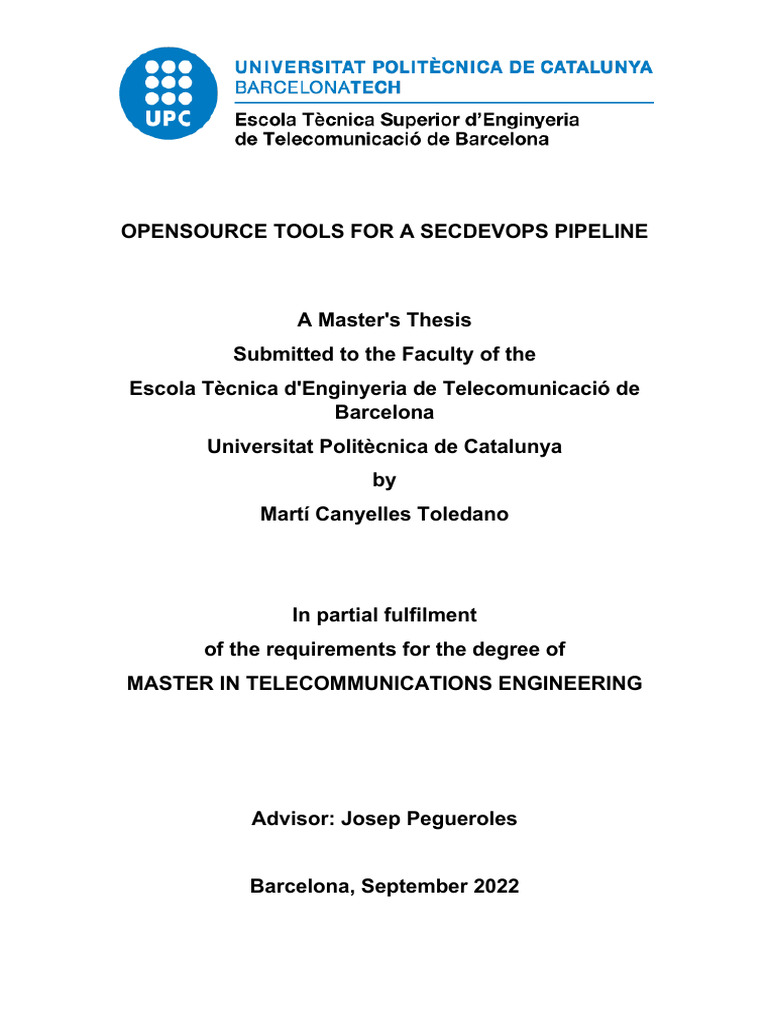 TFM | PDF | Software Development Process | Computer Security