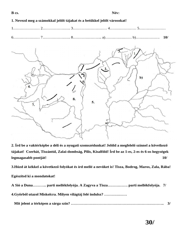 B Cs. Térkép, Mo. Doga | PDF