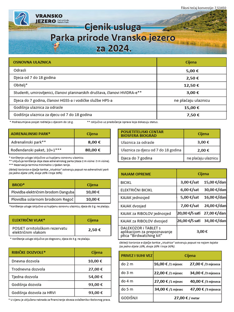 Cjenik Usluga 2024 | PDF