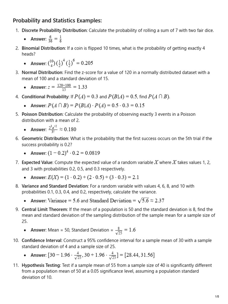 Probability and Statistics | PDF | Resampling (Statistics) | Probability Distribution