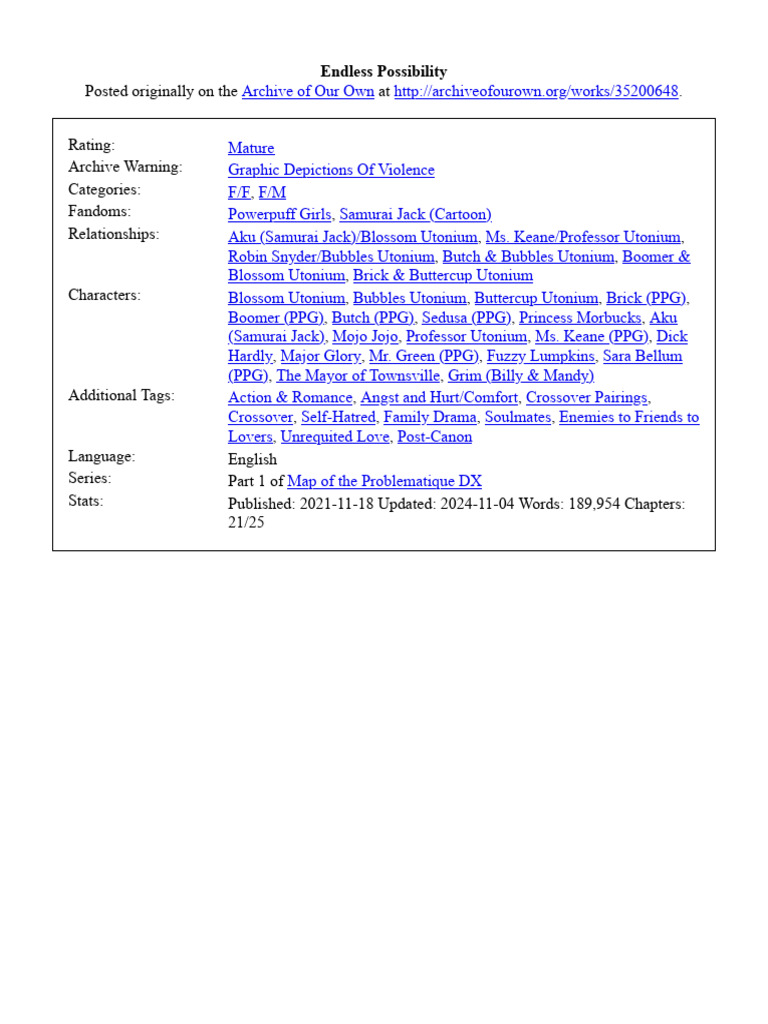 Endless Possibility | PDF