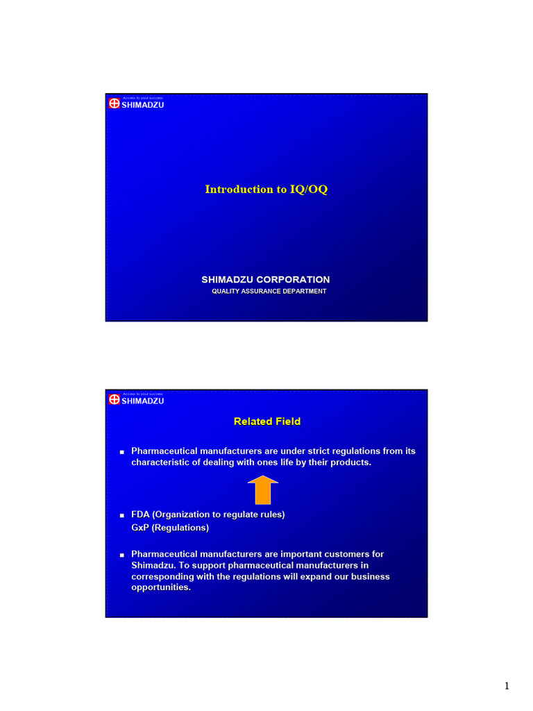 1 IQOQ Outline | PDF | Verification And Validation | Quality