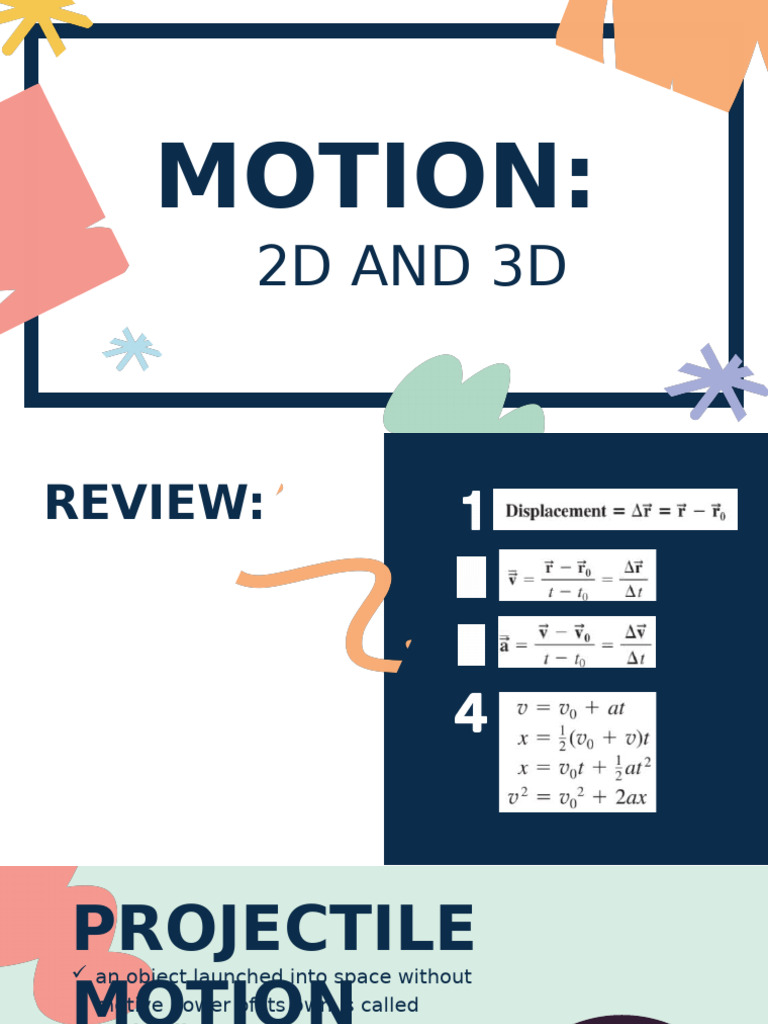 Unit Iii Motion 2D and 3D | PDF | Acceleration | Velocity