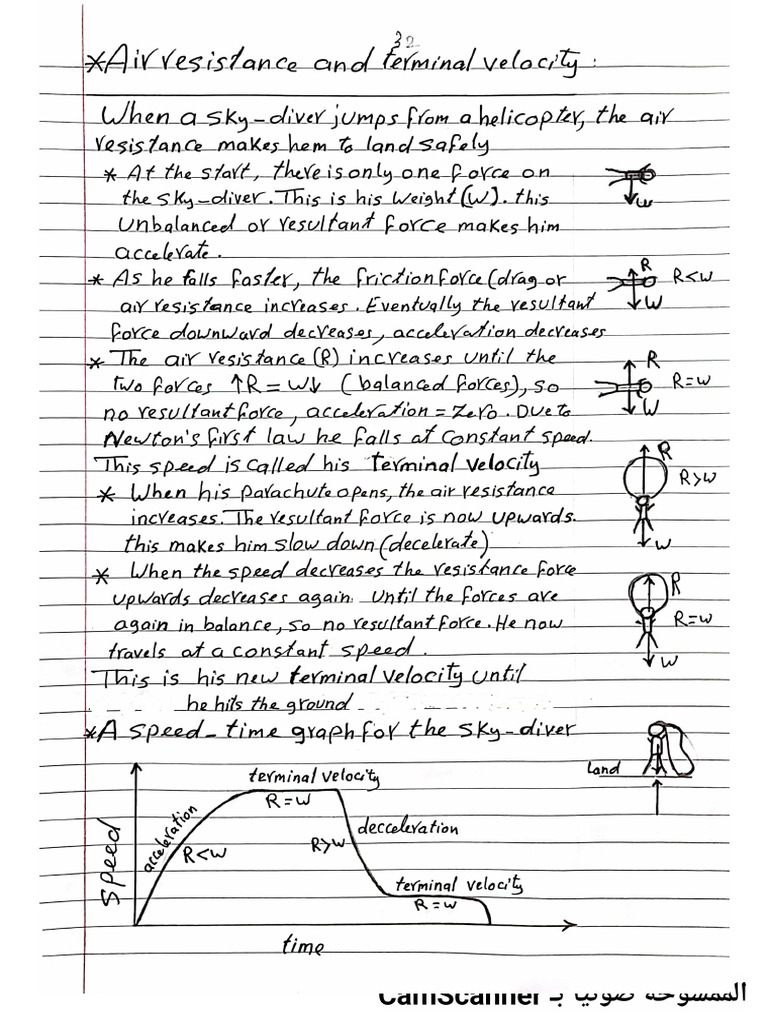 Air Resistance and Termial Velocity | PDF