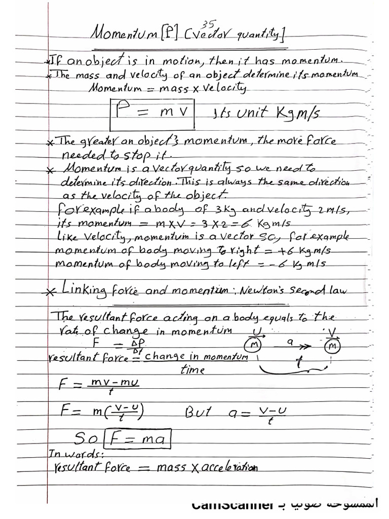 Momentum Vector Quantity | PDF
