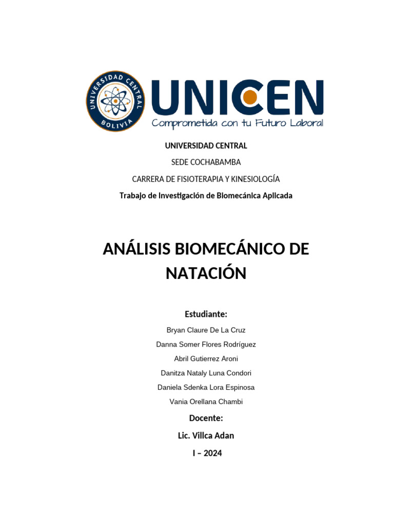 Natacion. BIOMECANICA | PDF | Nadando | Codo