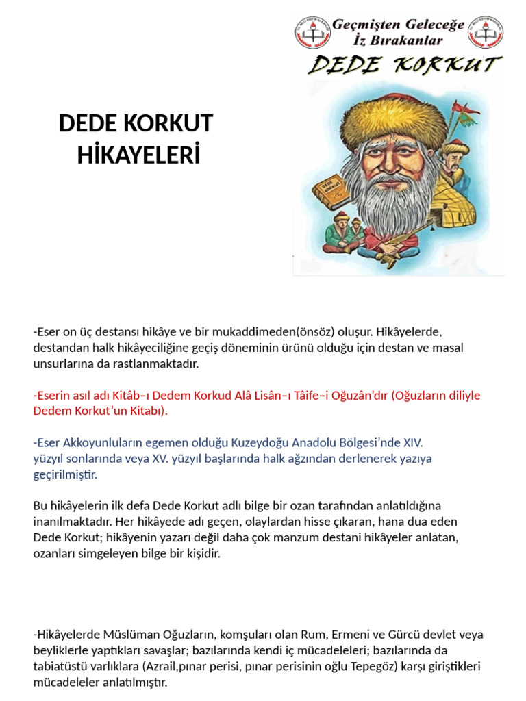 Dede Korkut Hi̇kayeleri̇ | PDF