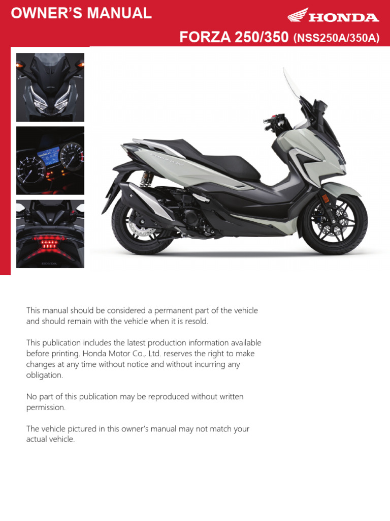 Forza Nss350a | PDF | Anti Lock Braking System | Gasoline