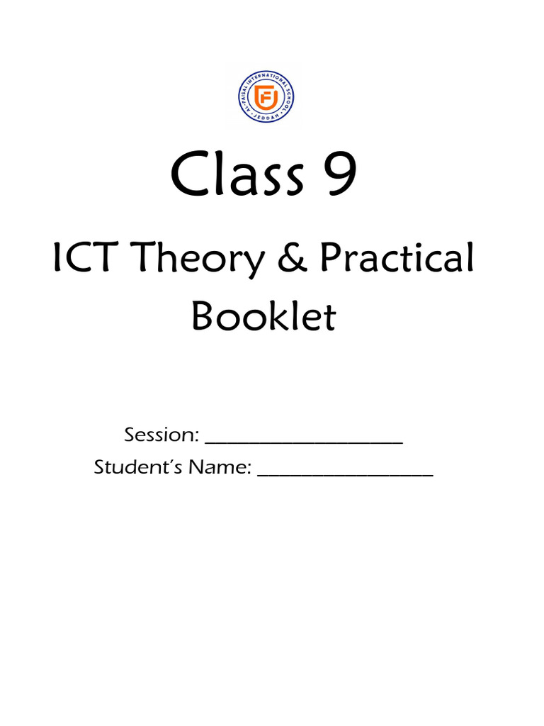 Grade 9 Ict Booklet 2024-2025 | PDF | Phishing | Spreadsheet