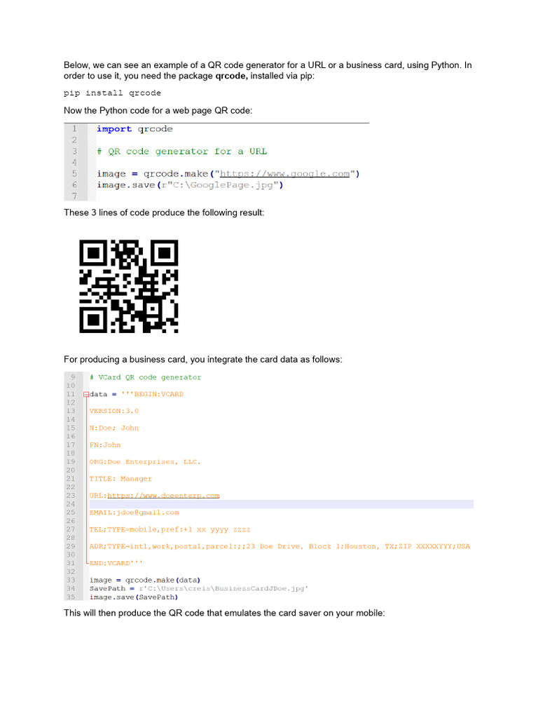 QRCode Generator | PDF