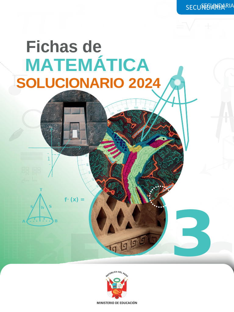 3º Cuadernillo 2024 Matematica SOLUCIONARIO | PDF | Ecuador | Tierra