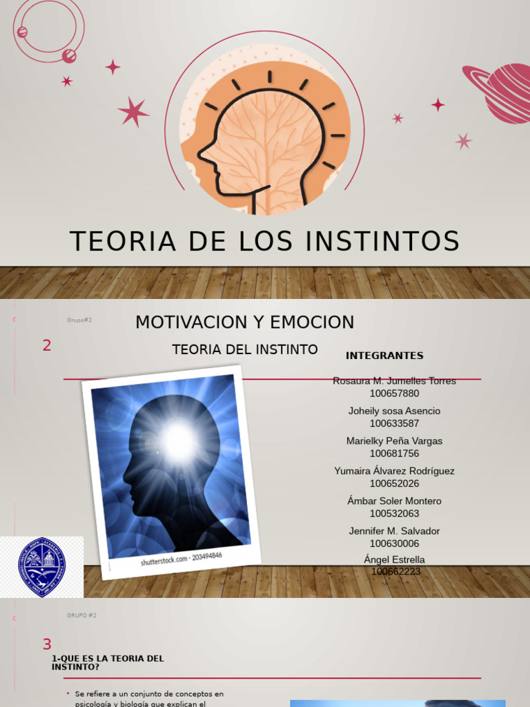 Teoría de los Instintos en Psicología | PDF | Instinto | Ciencias del ...