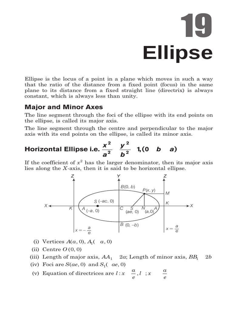 Ellipse | PDF | Ellipse | Perpendicular