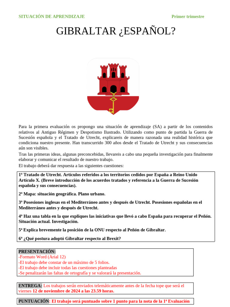 S.A. Gibraltar | PDF | Viajes y turismo