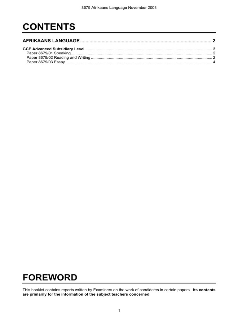 Foreword | PDF | Question | Essays