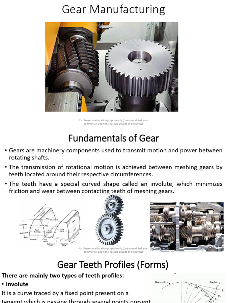 Step-by-Step Gear Manufacturing Process | PDF | Gear | Extrusion
